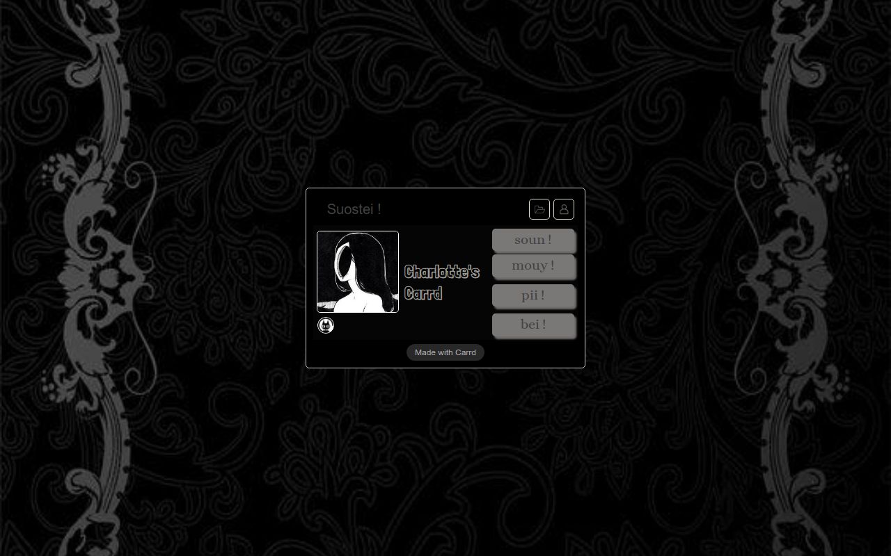 Charlotte's new carrd